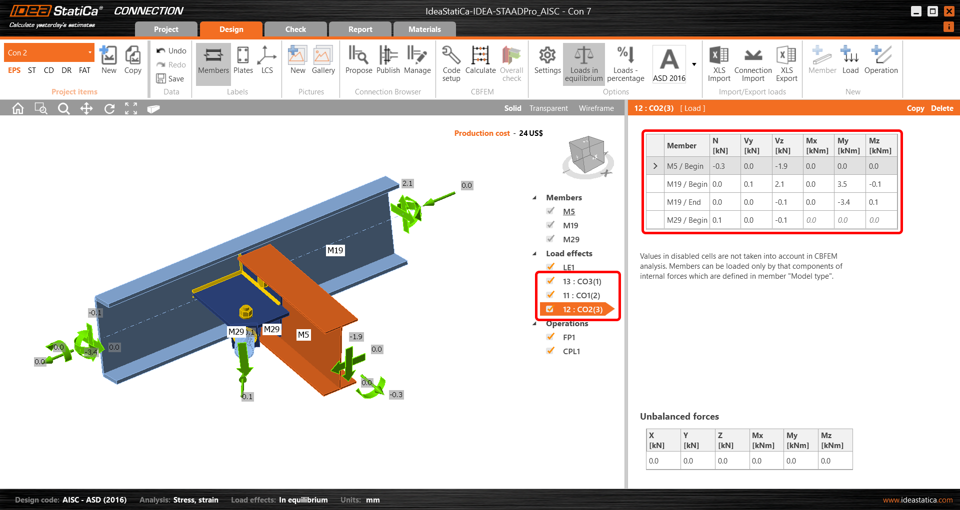 Different ways of load definition | IDEA StatiCa